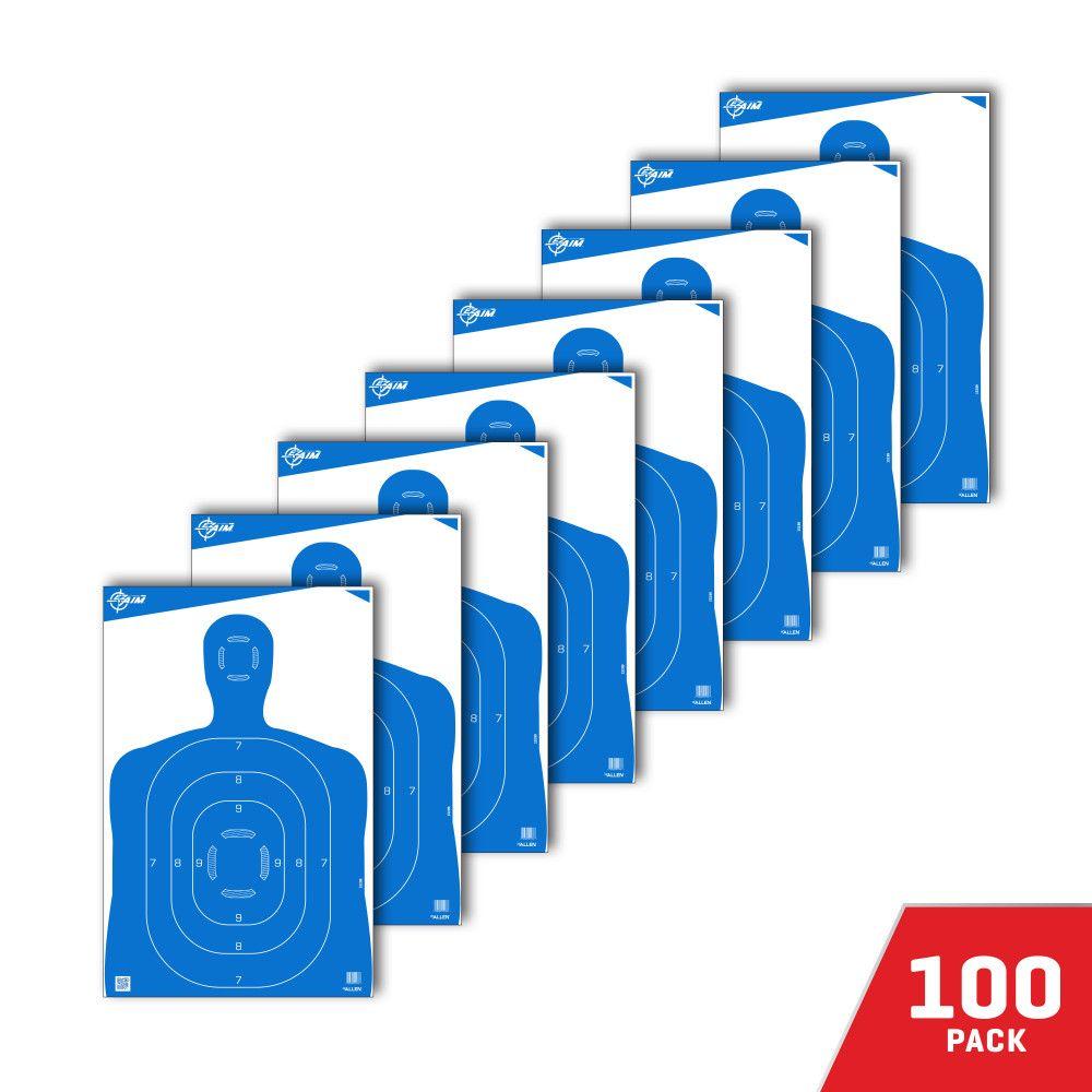EZ Aim Silhouette Paper Shooting Targets - 23x35 - 100 Pack | The Real Grit