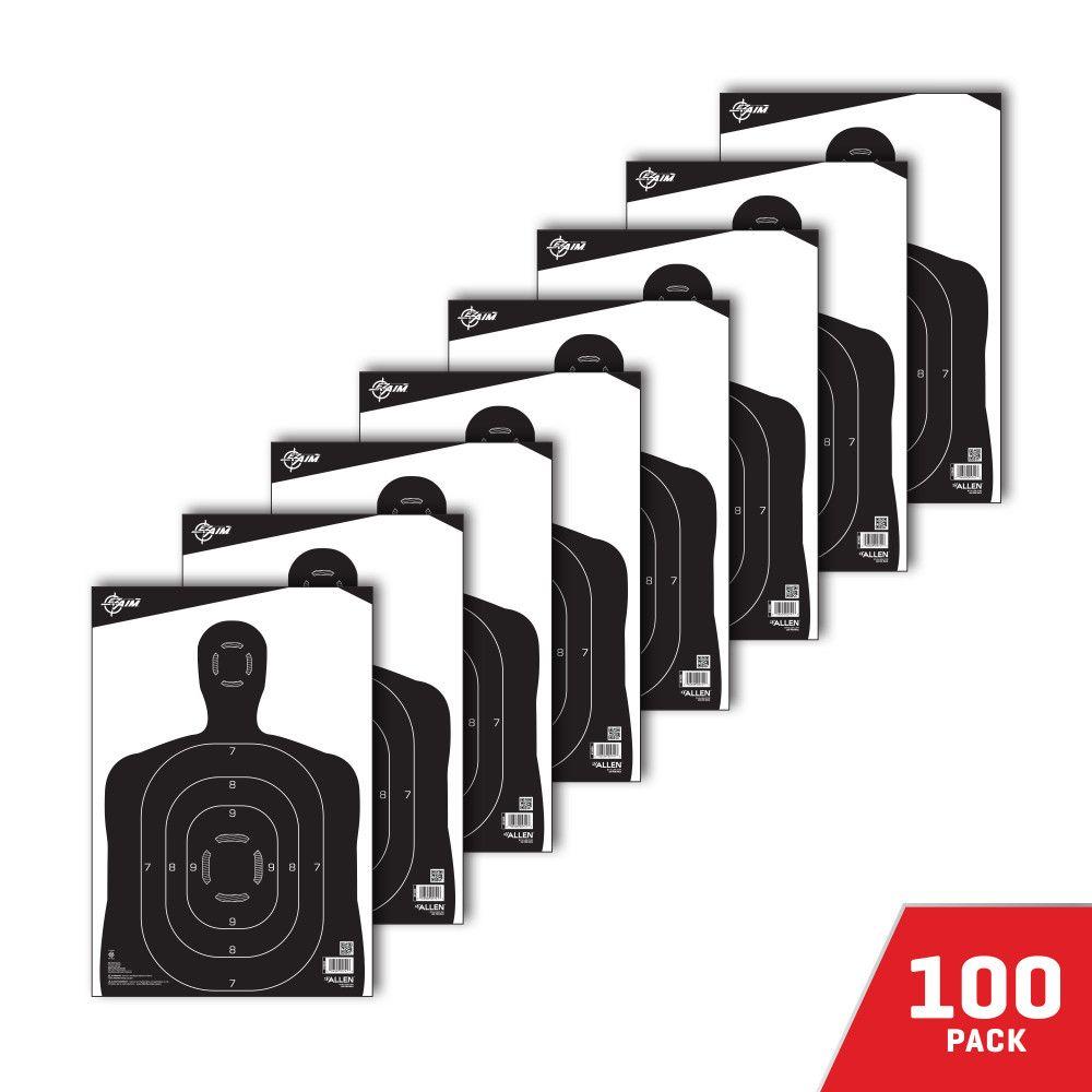 EZ Aim Silhouette Paper Shooting Targets - 12.5x18.25 - 100 Pack | The ...
