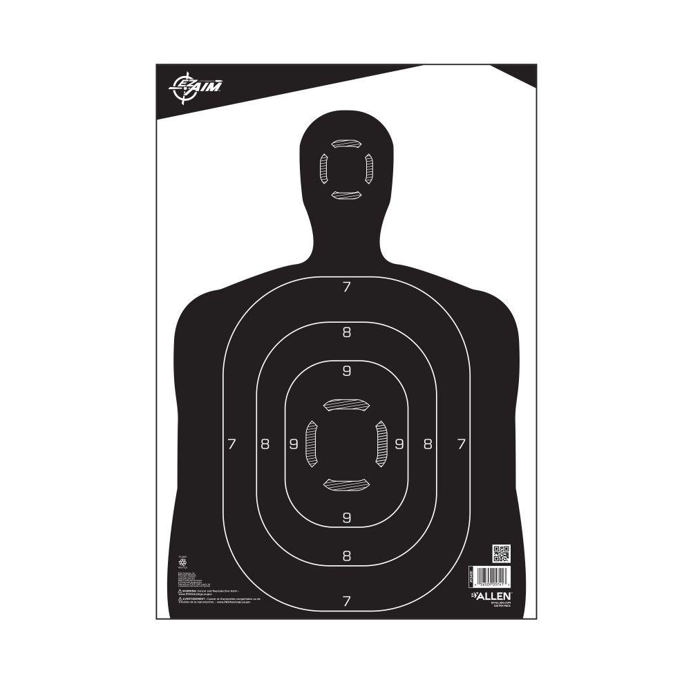 EZ Aim Silhouette Paper Shooting Targets - 12.5x18.25 - 100 Pack | The ...