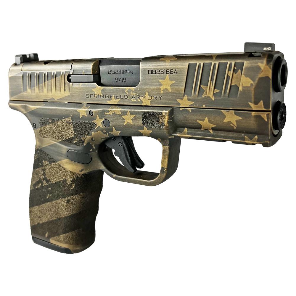 Hellcat Pro OSP 15 Round 9mm Pistol - Distressed Flag Burnt Bronze ...