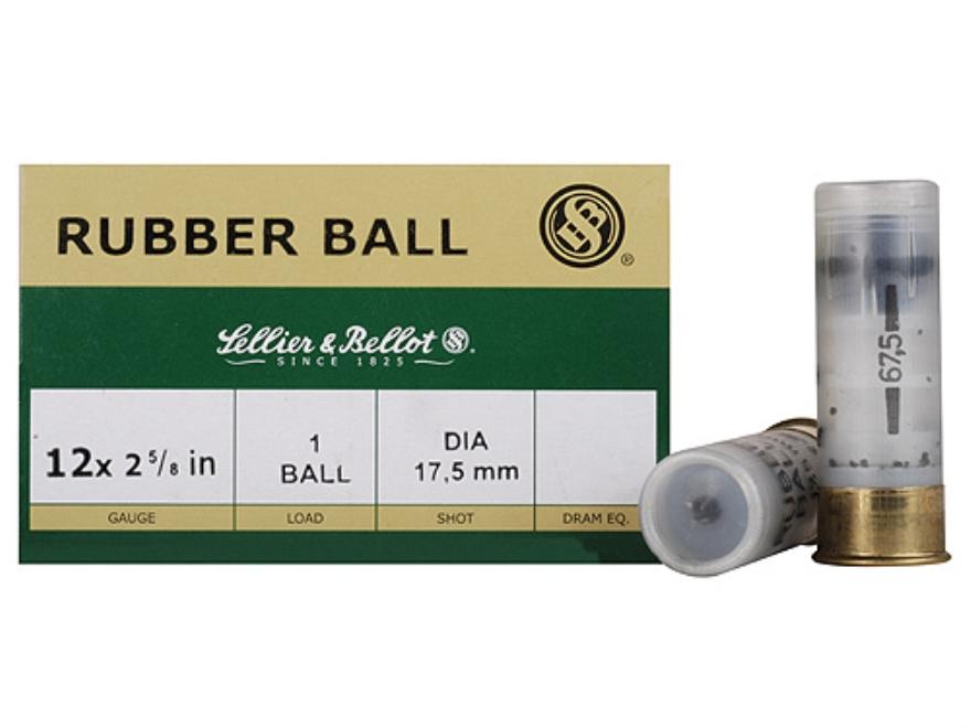 Rubber 1 Ball 12 Gauge Shotgun Ammo - 25 Round Box | The Real Grit