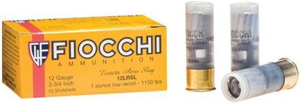 Exacta Aero Low Recoil Lead Rifled Slug 12 Gauge Shotgun Ammo - 10 ...