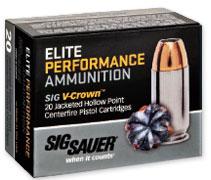 Elite V-Crown Hollow Point 180 gr 10mm Handgun Ammo - 20 Round Box ...