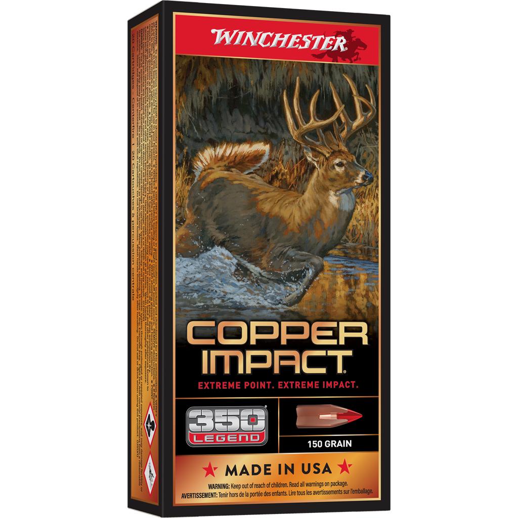 Copper Impact Ballistic Tip 150 gr 350 Legend Rifle Ammo - 20 Round Box ...