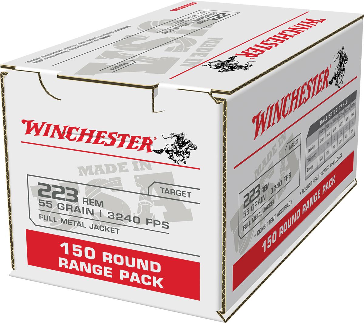 Winchester USA Lake City Full Metal Jacket 223 Remington Rifle Ammo ...