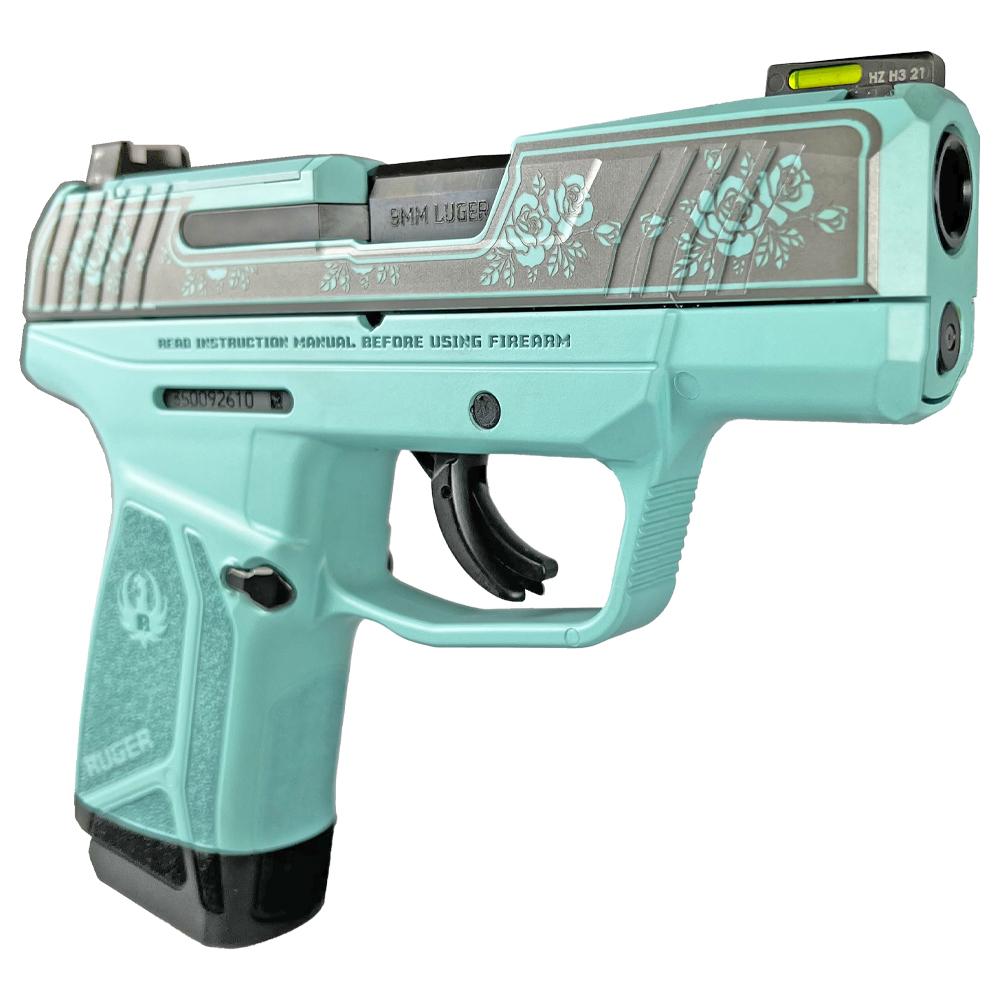 Max-9 Pro Optics Ready 12 Round 9mm Pistol - Tiffany/Rose Engraved ...