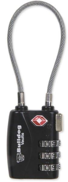 TSA Sentry Approved Lock with Steel Cable | The Real Grit