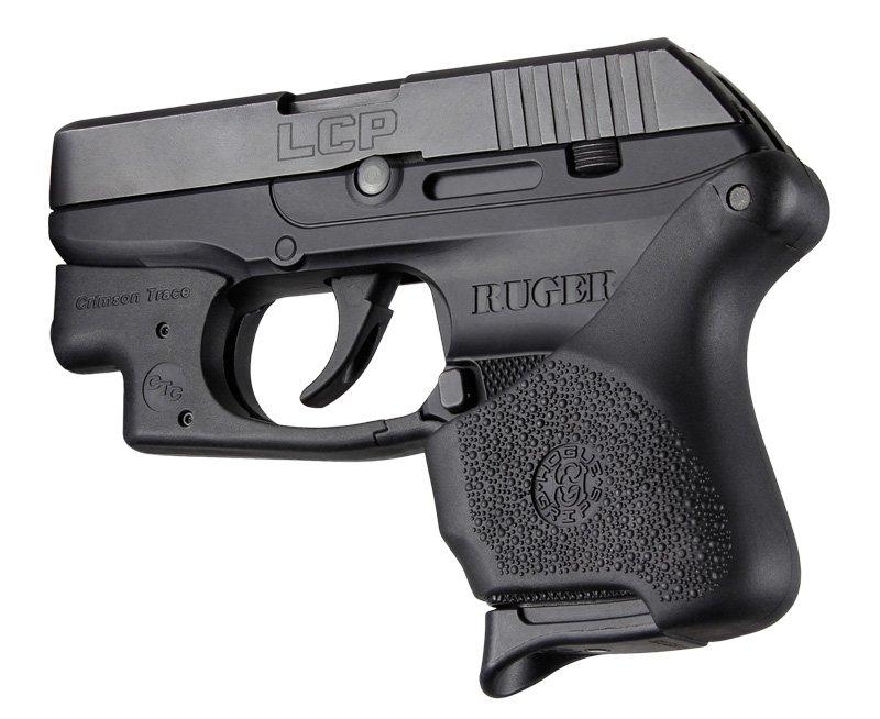 HandAll Textured Grip Sleeve with Crimson Trace Button for Ruger LCP ...