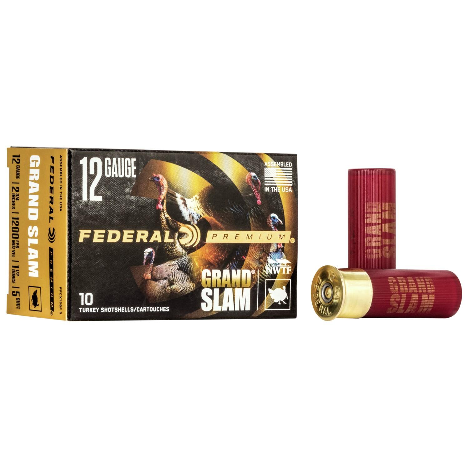 Premium Grand Slam Turkey #5 Copper Plated Lead 12 Gauge Shotgun Ammo ...