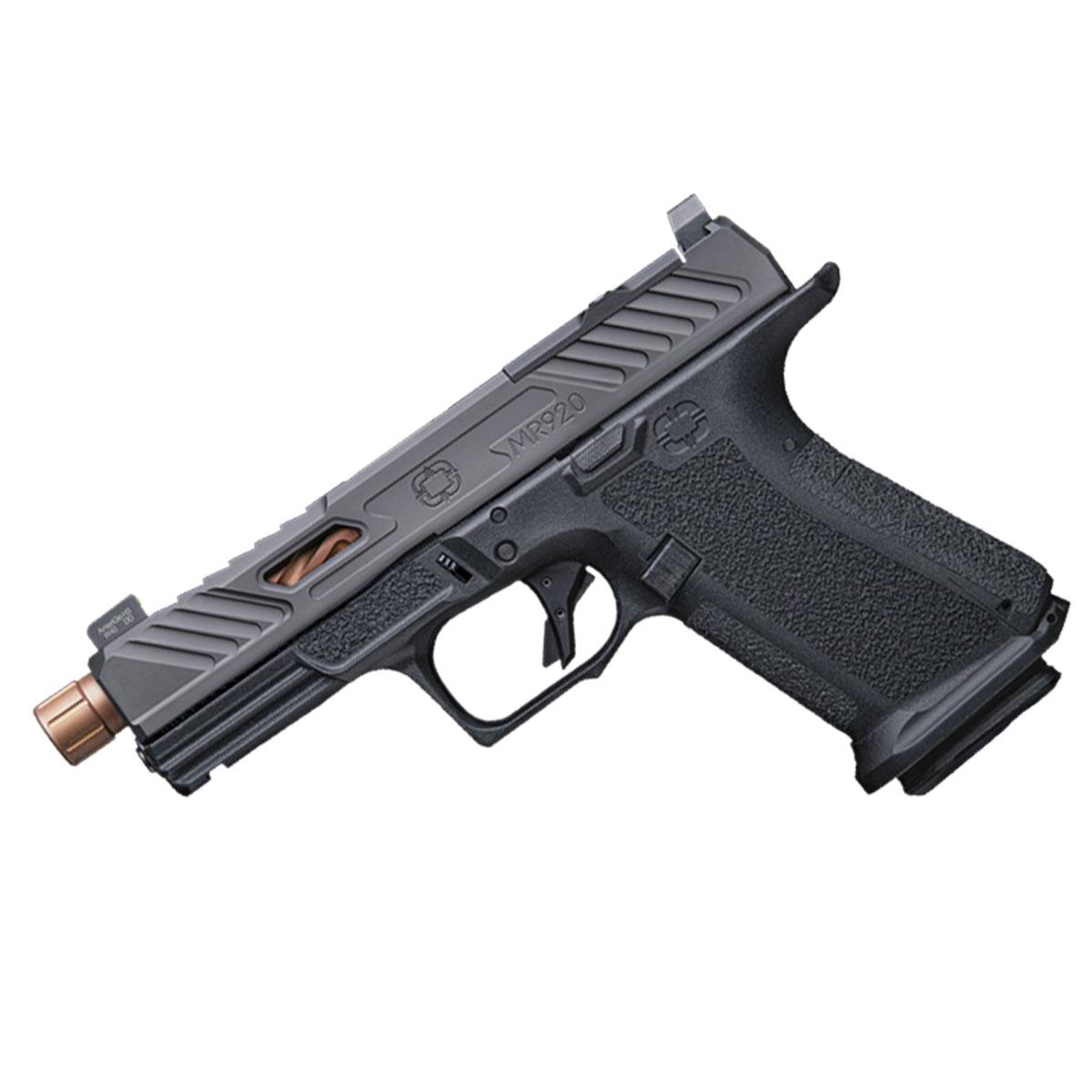 MR920 Elite Threaded Optics Ready 15 Round 9mm Pistol - Black/Bronze ...