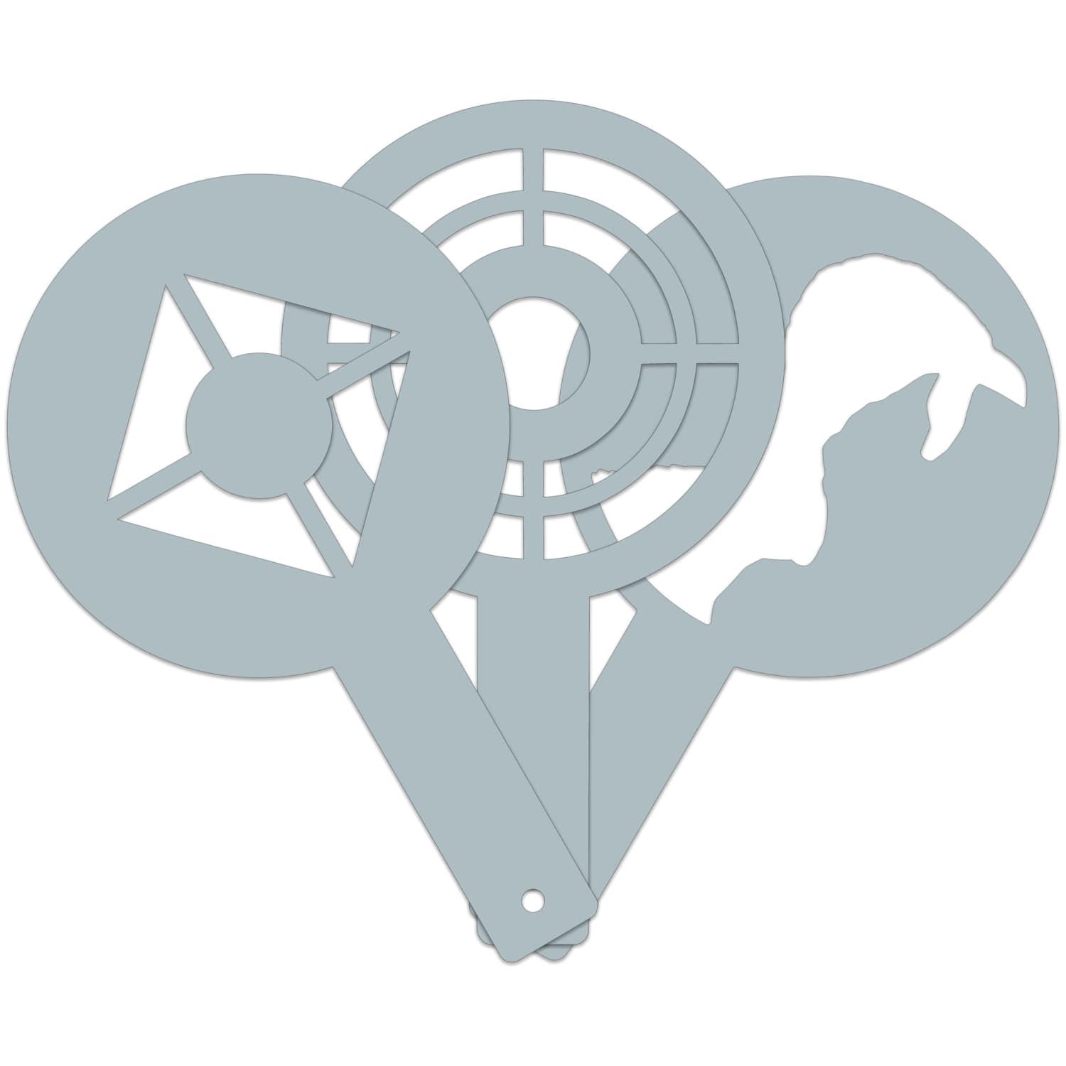 Steel Target Painting Stencils - 3 Pack | The Real Grit