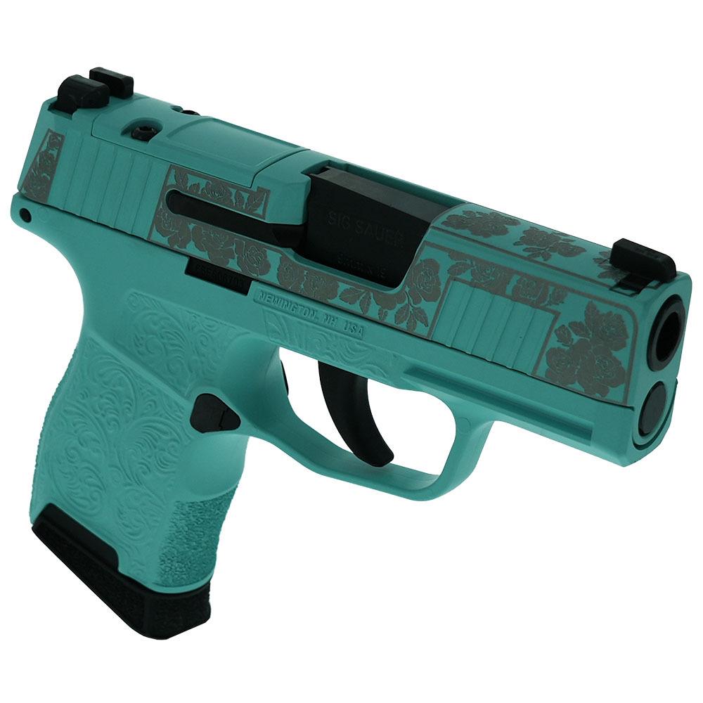 Exclusive P365 Guns & Roses Optic Ready 10 Round 9mm Pistol - Tiffany ...