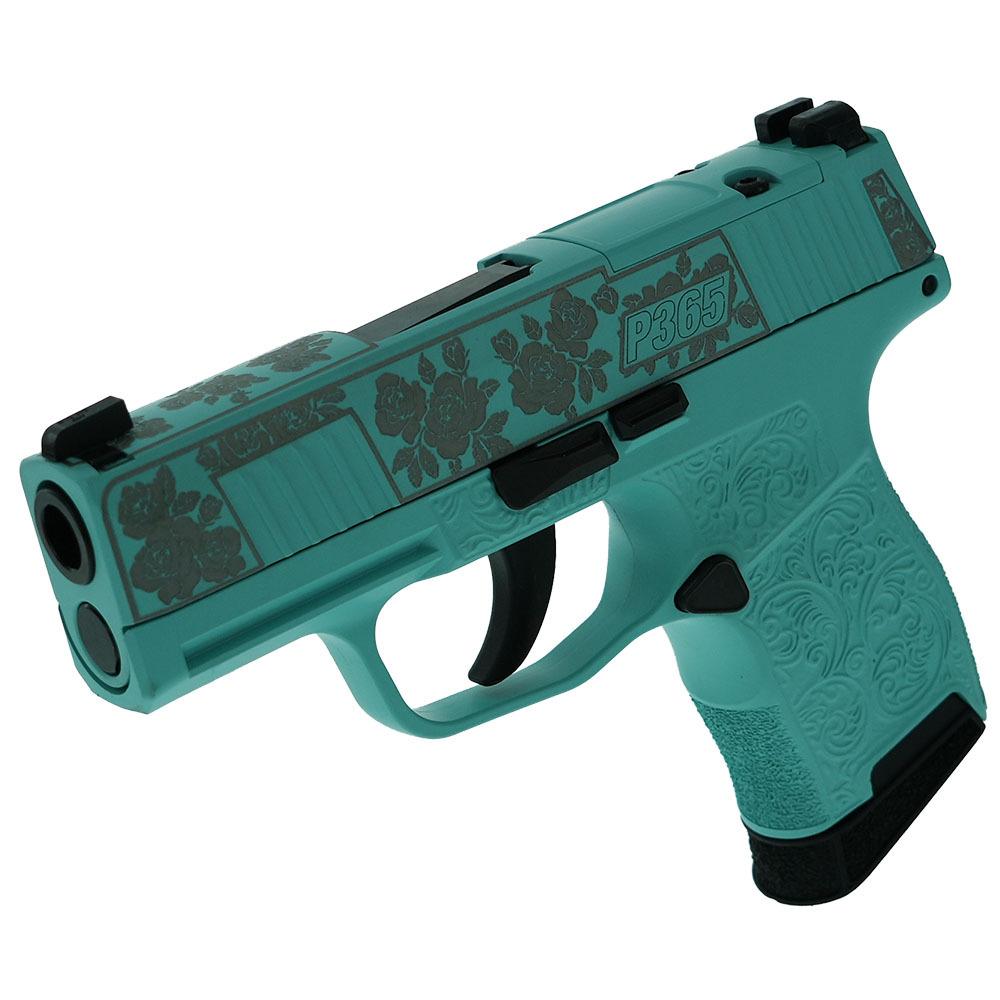 Exclusive P365 Guns & Roses Optic Ready 10 Round 9mm Pistol - Tiffany ...