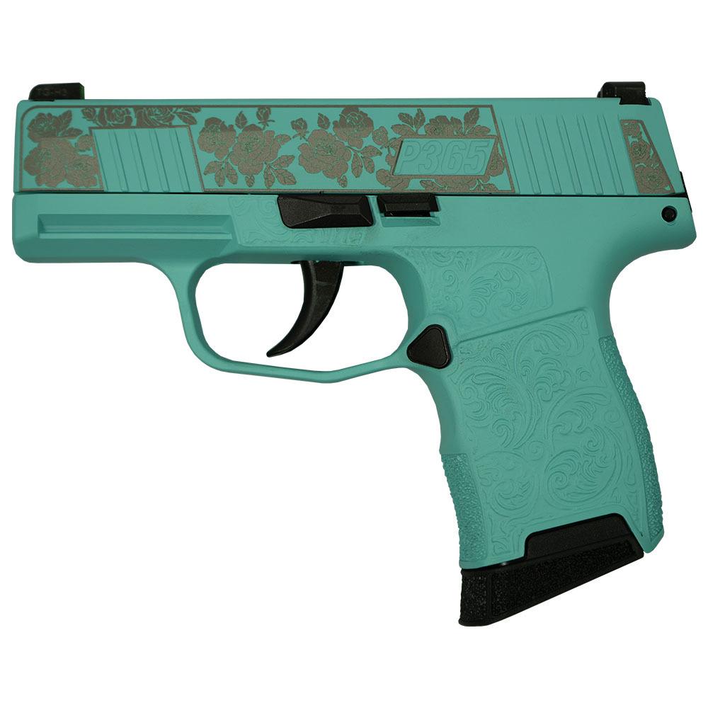 Exclusive P365 Guns & Roses Optic Ready 10 Round 9mm Pistol - Tiffany ...