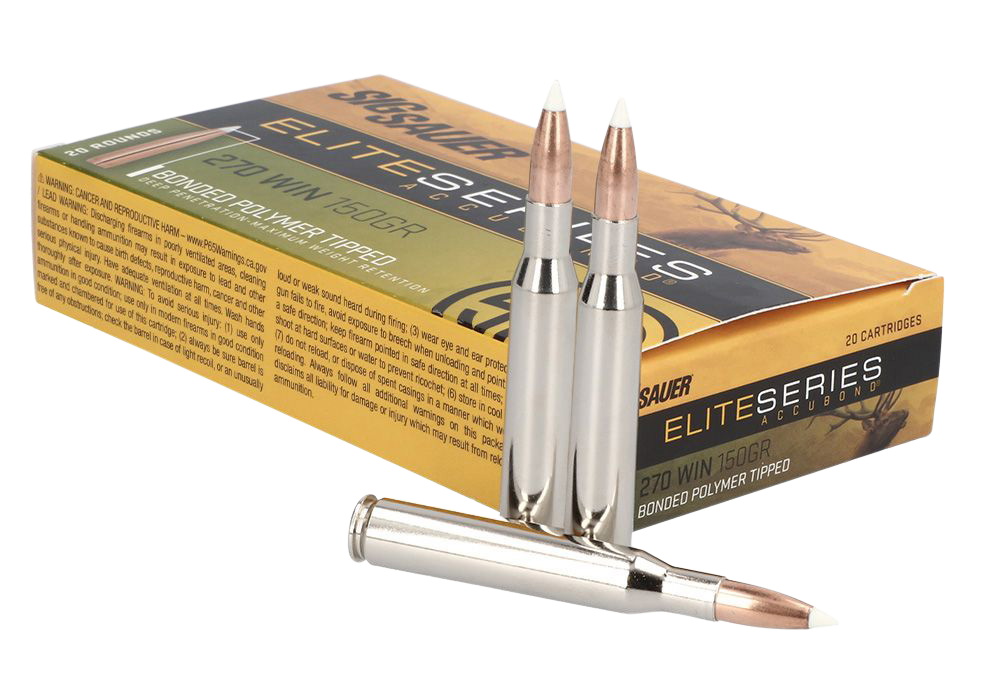 Elite Hunting Nosler AccuBond 150 gr 270 Winchester Rifle Ammo - 20 ...