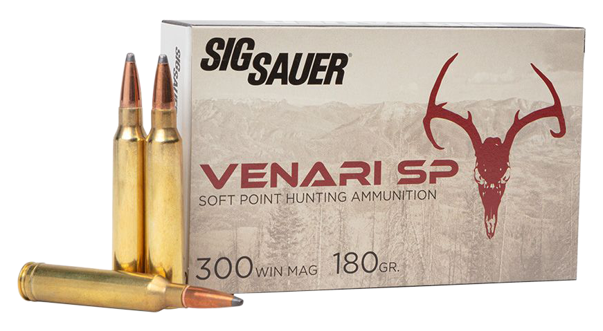 Venari Soft Point 180 gr 300 Winchester Magnum Rifle Ammo - 20 Round ...