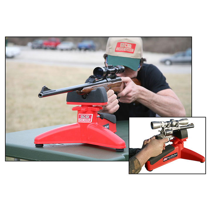 Front Rifle Rest fort For Rifle/Shotgun/Handgun - Red | The Real Grit