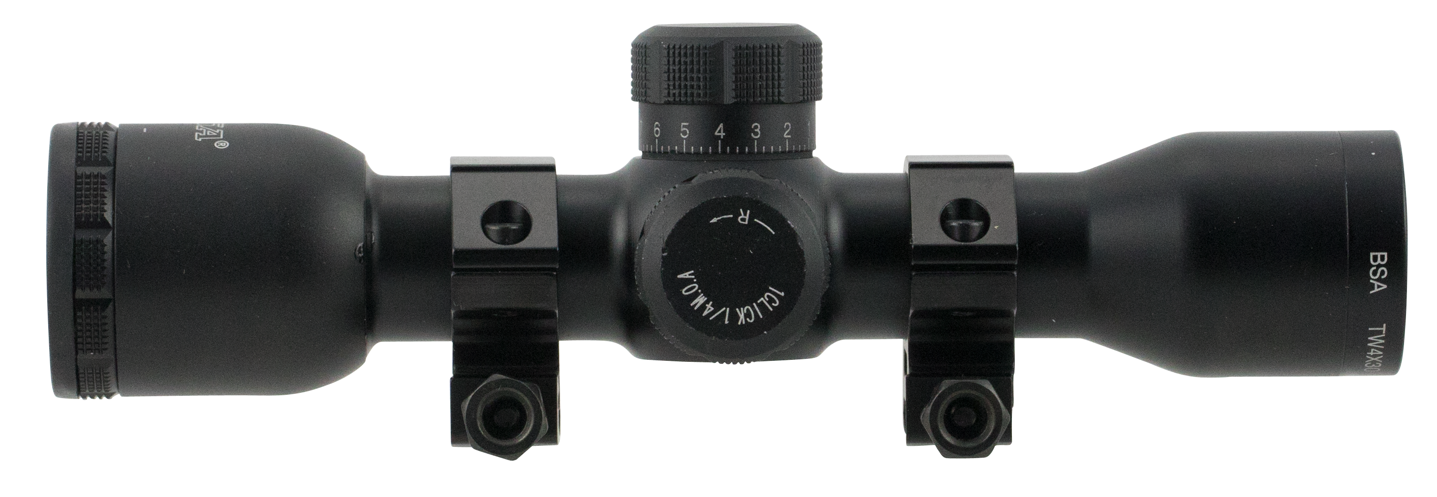 Tactical Weapon 4x 30mm Rifle Scope - Matte Black - Mil-Dot | The Real Grit