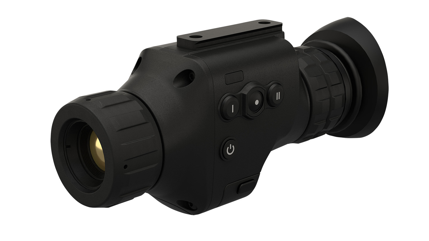 Compact 1-4x Thermal Handheld Scope - Black | The Real Grit