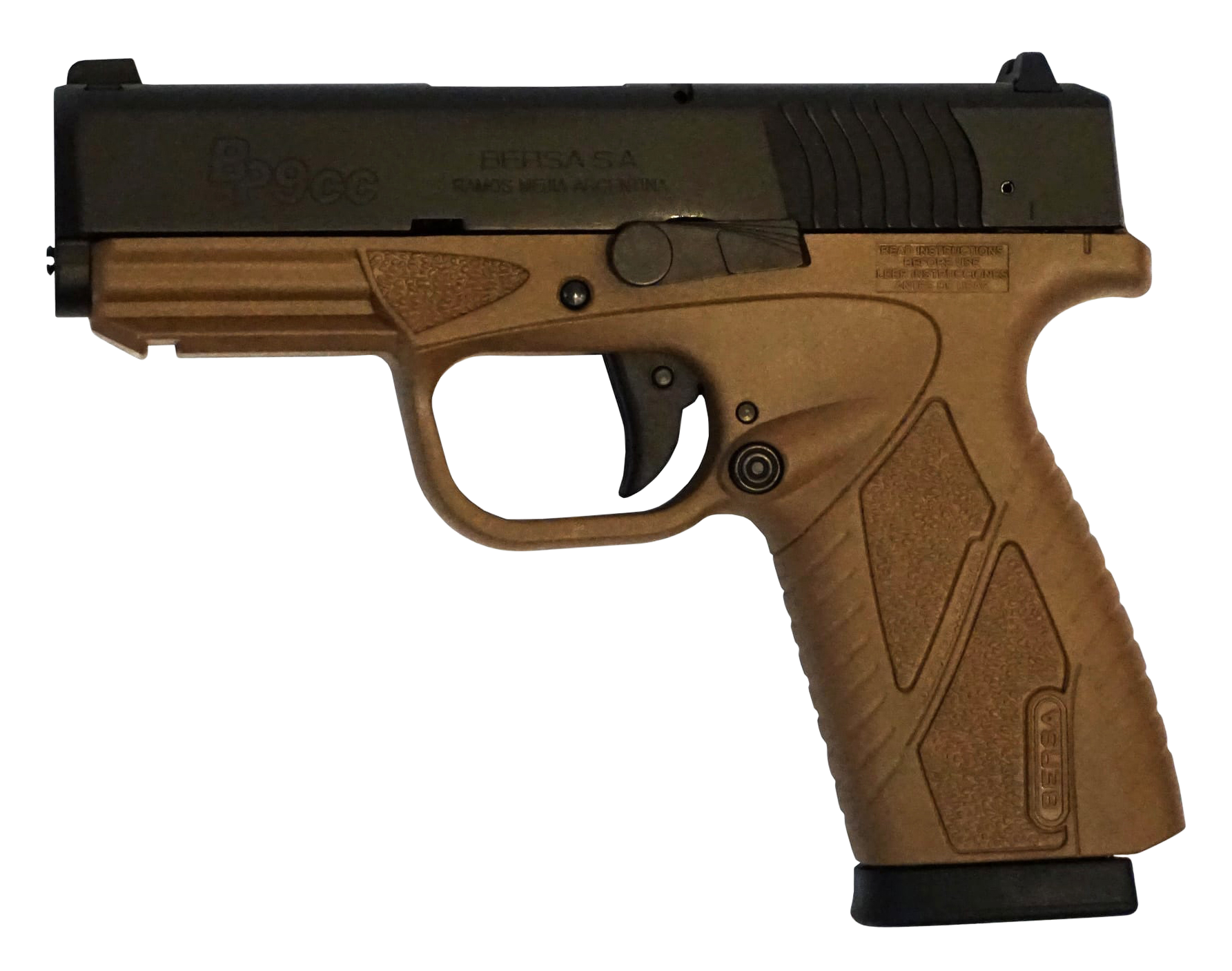 BPCC Concealed Carry 3.30" 8 Round 9mm Luger Pistol - Flat Dark Earth ...
