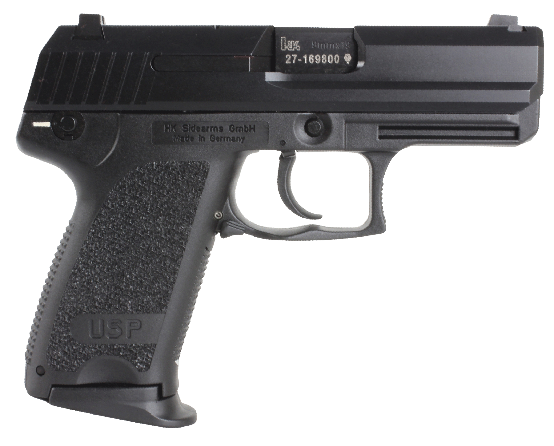 USP V1 3.58" 13 Round 9mm Luger Pistol - Black | The Real Grit