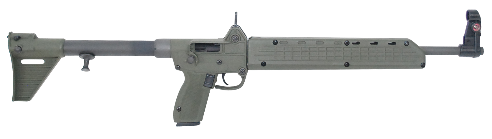 Sub-2000 16.25" 17 Round 9mm Luger Semi Auto Rifle - Green | The Real Grit