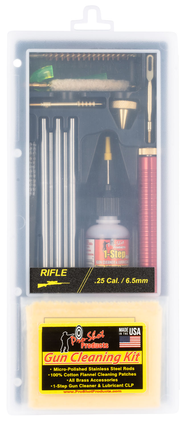 Classic Box Rifle Cleaning Kit - 25/6.5mm - Black | The Real Grit