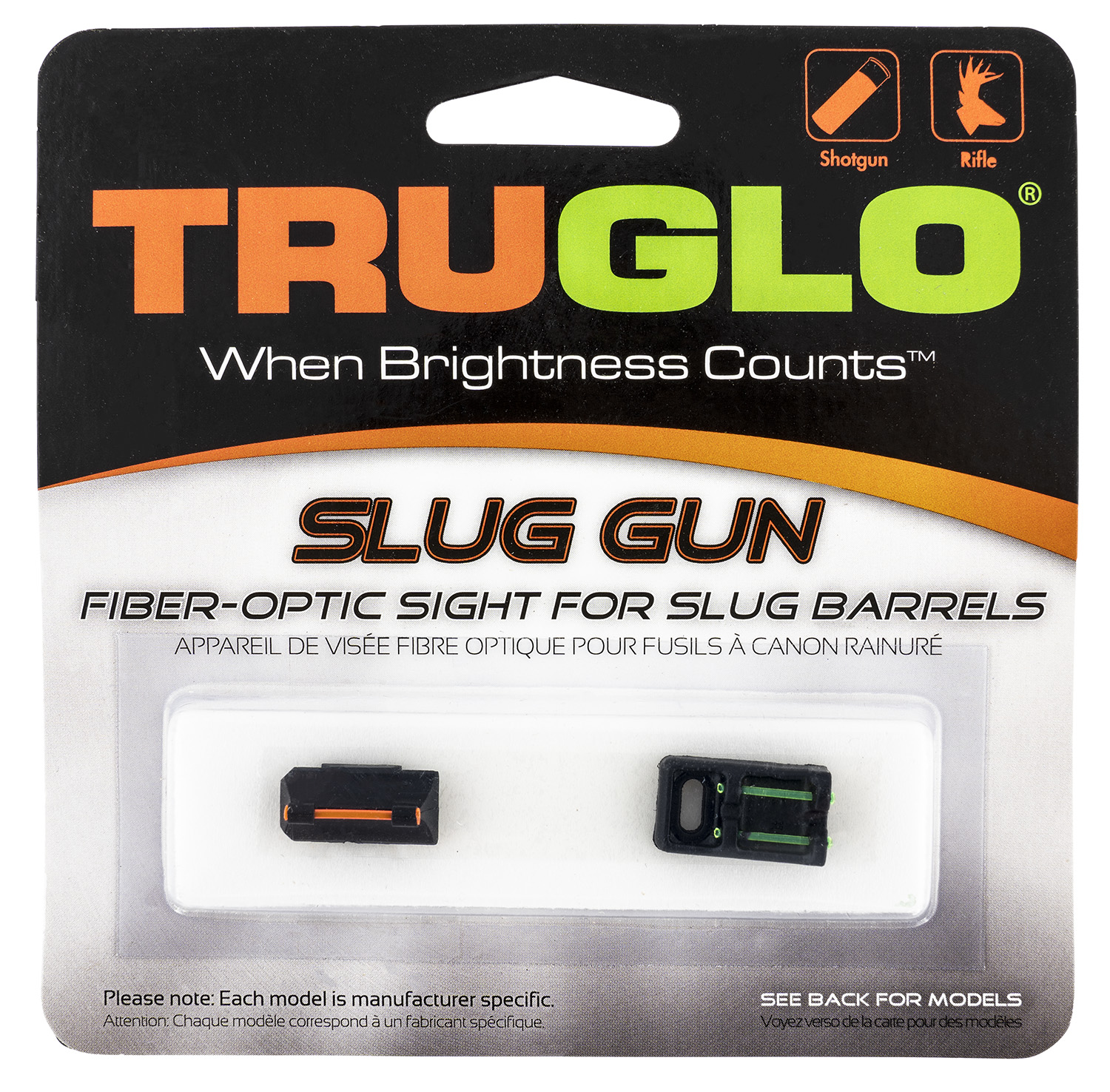 Slug Gun Series Fiber Optic Shotgun Sight for Mossberg - Red/Green ...