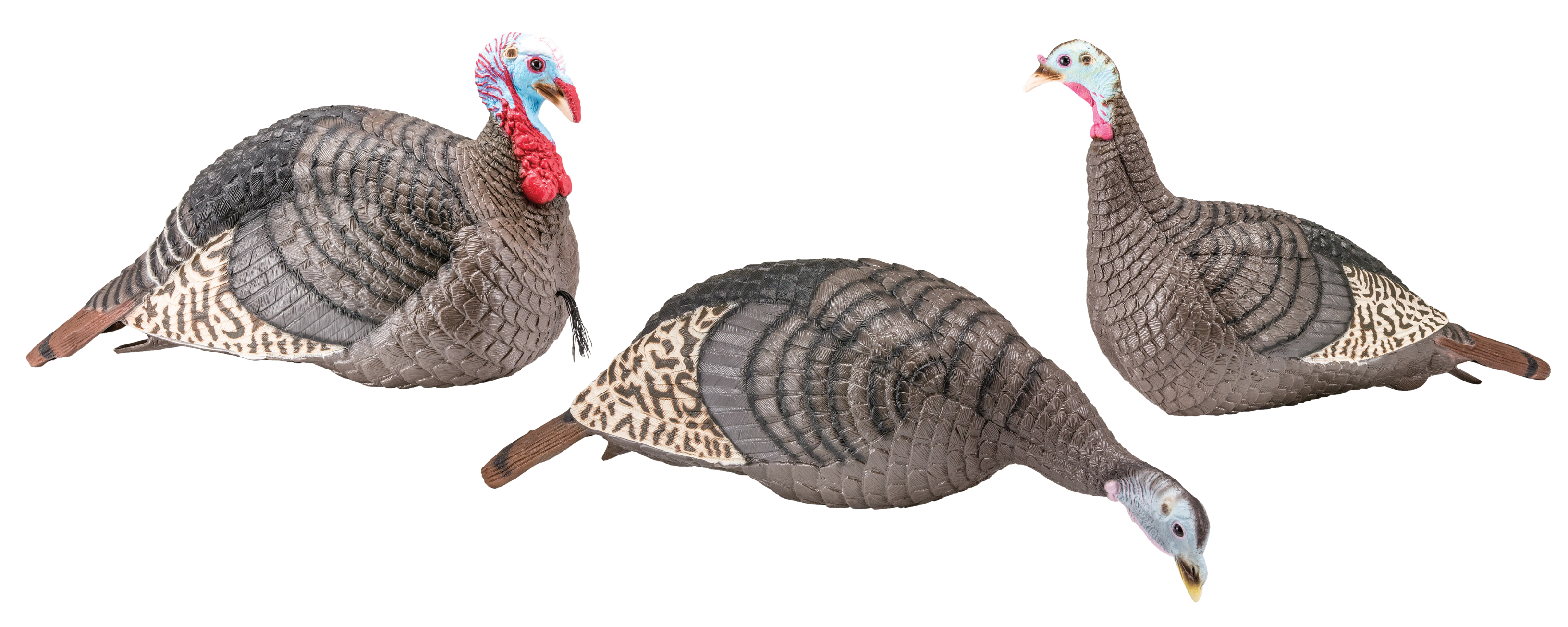 Strut-Lite Flock Wild Turkey Decoys - 3 Pack | The Real Grit