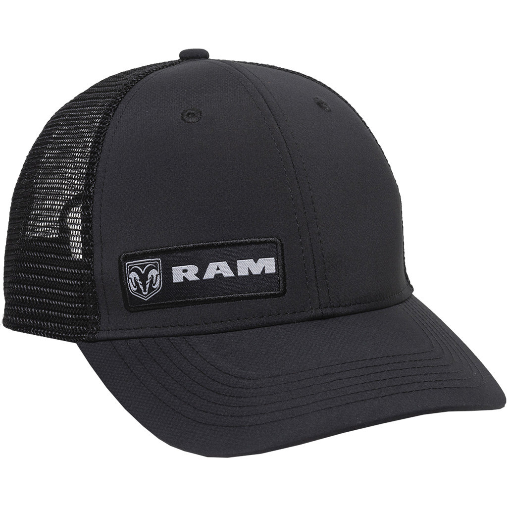 Dodge Ram Black Meskback Cap | The Real Grit