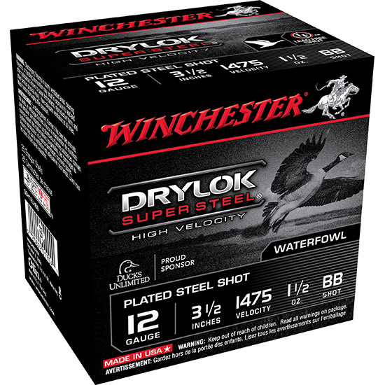 Drylock Super Steel High Velocity BB 3-1/2" 12 Gauge Shotgun Ammo - 25 ...