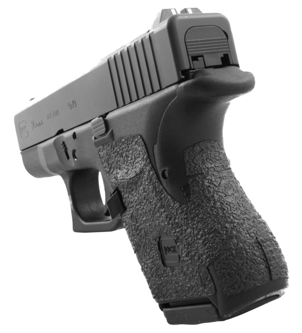 Textured Rubber Adhesive Grip - Glock 26/27 Gen 4 w/ Medium Backstrap ...