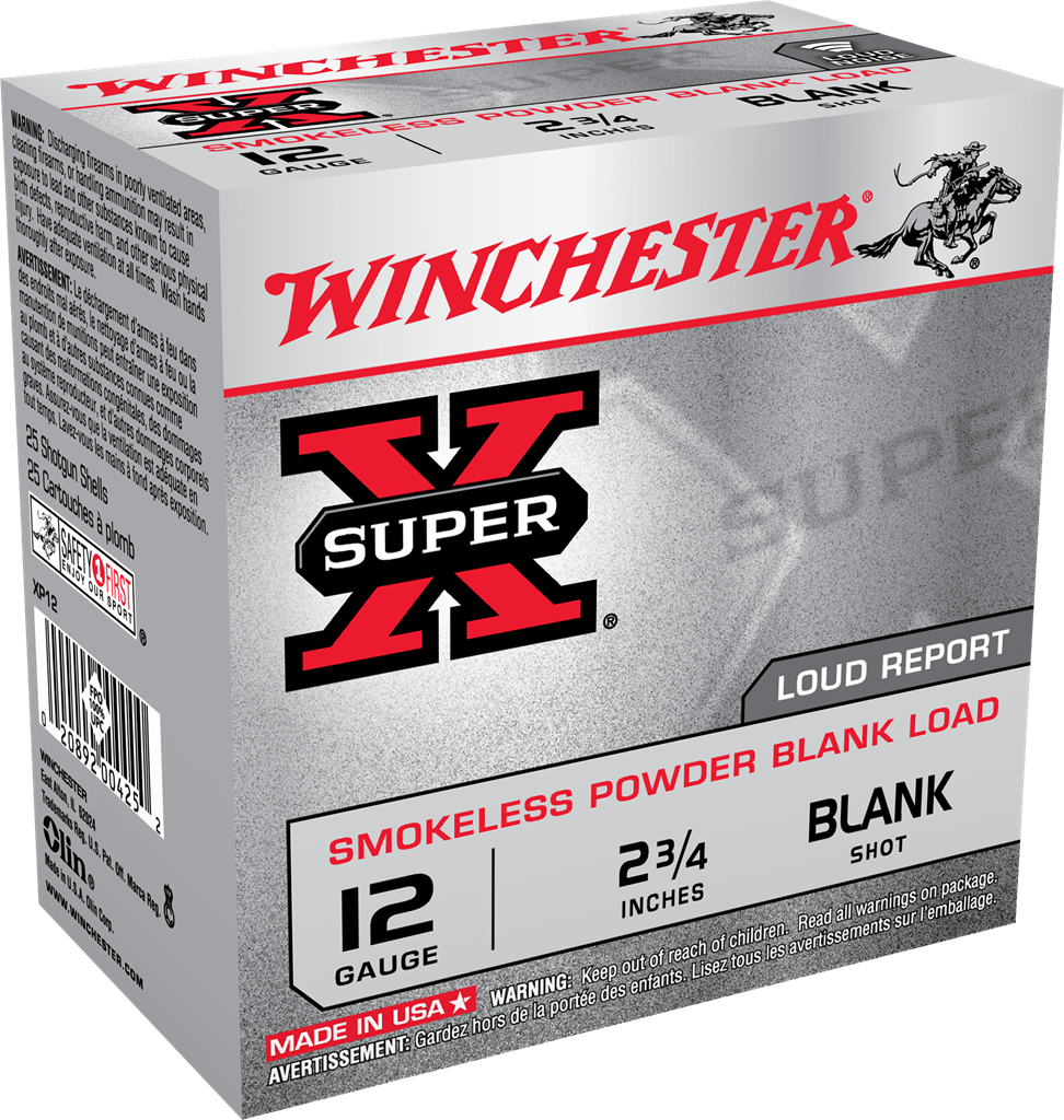 Super X 12 Gauge Smokeless Blanks - 25 Round Box | The Real Grit
