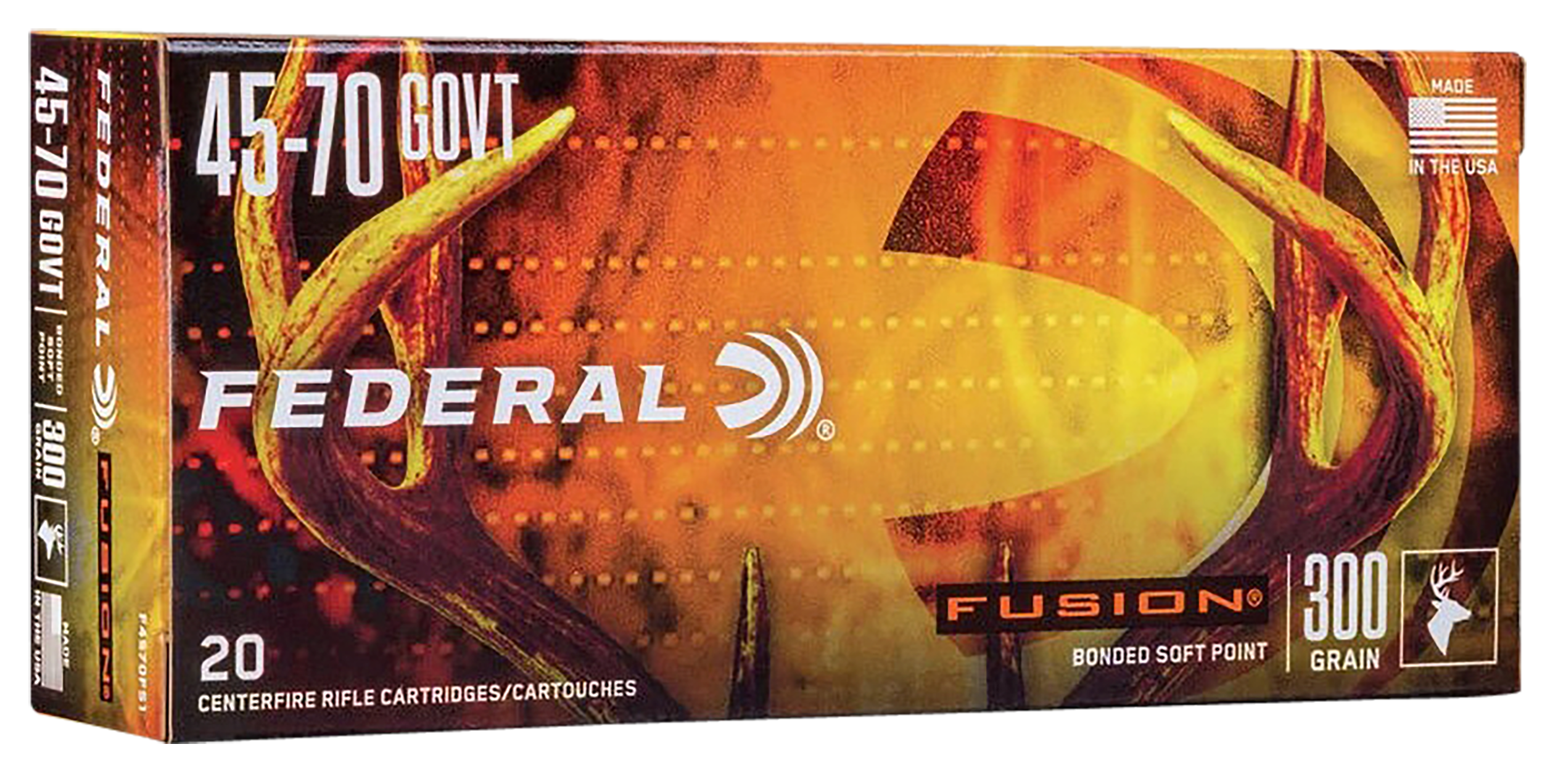 Fusion Soft Point 300 gr 45-70 Government Rifle Ammo - 20 Round Box ...