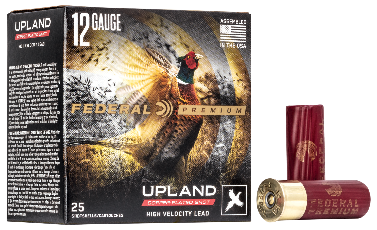 Premium Wing-Shock HV #6 2-3/4" 12 Gauge Shotgun Ammo - 25 Round Box ...