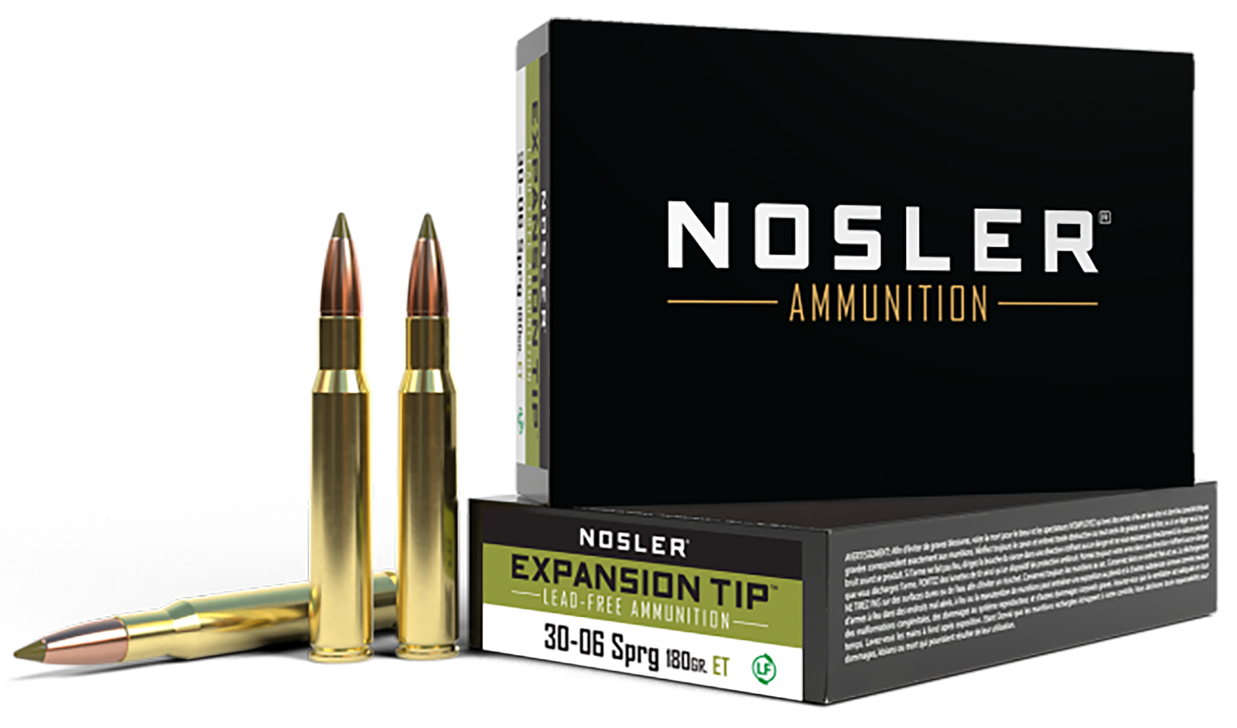 E-Tip Lead Free 180 gr 30-06 Springfield Rifle Ammo - 20 Round Box ...