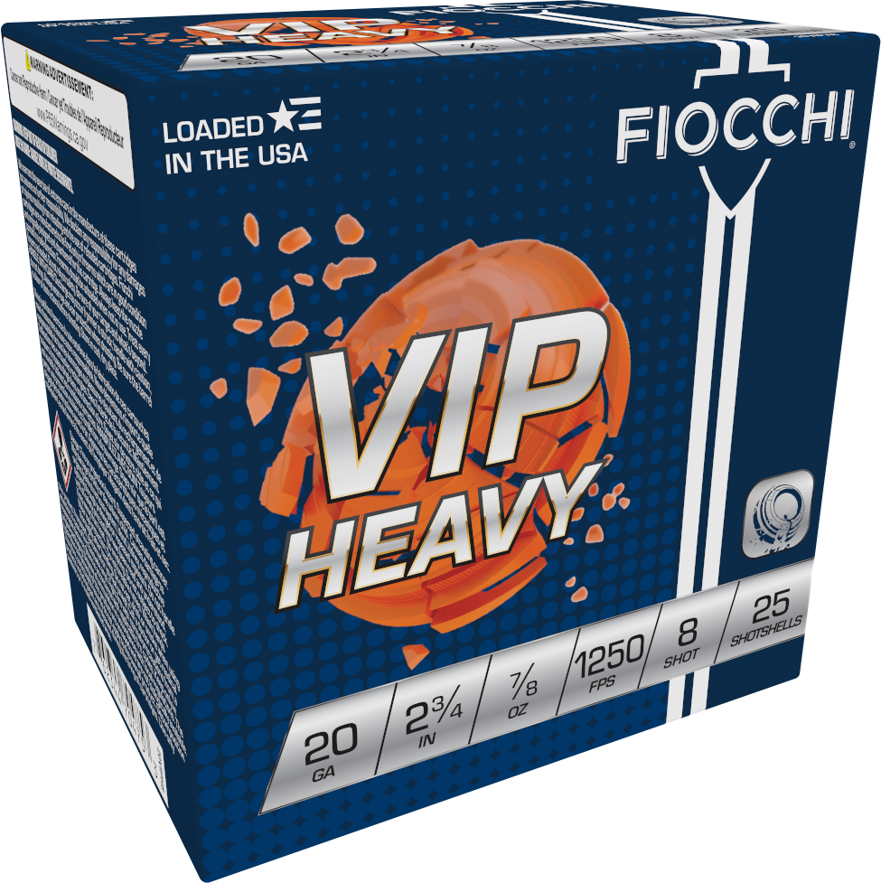 Exacta Target VIP Heavy #8 2-3/4" 20 Gauge Shotgun Ammo - 25 Round Box ...