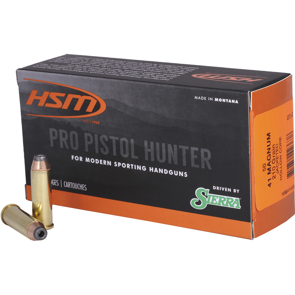Pro Pistol Hunter Jacketed Hollow Core 210 gr 41 Magnum Handgun Ammo ...