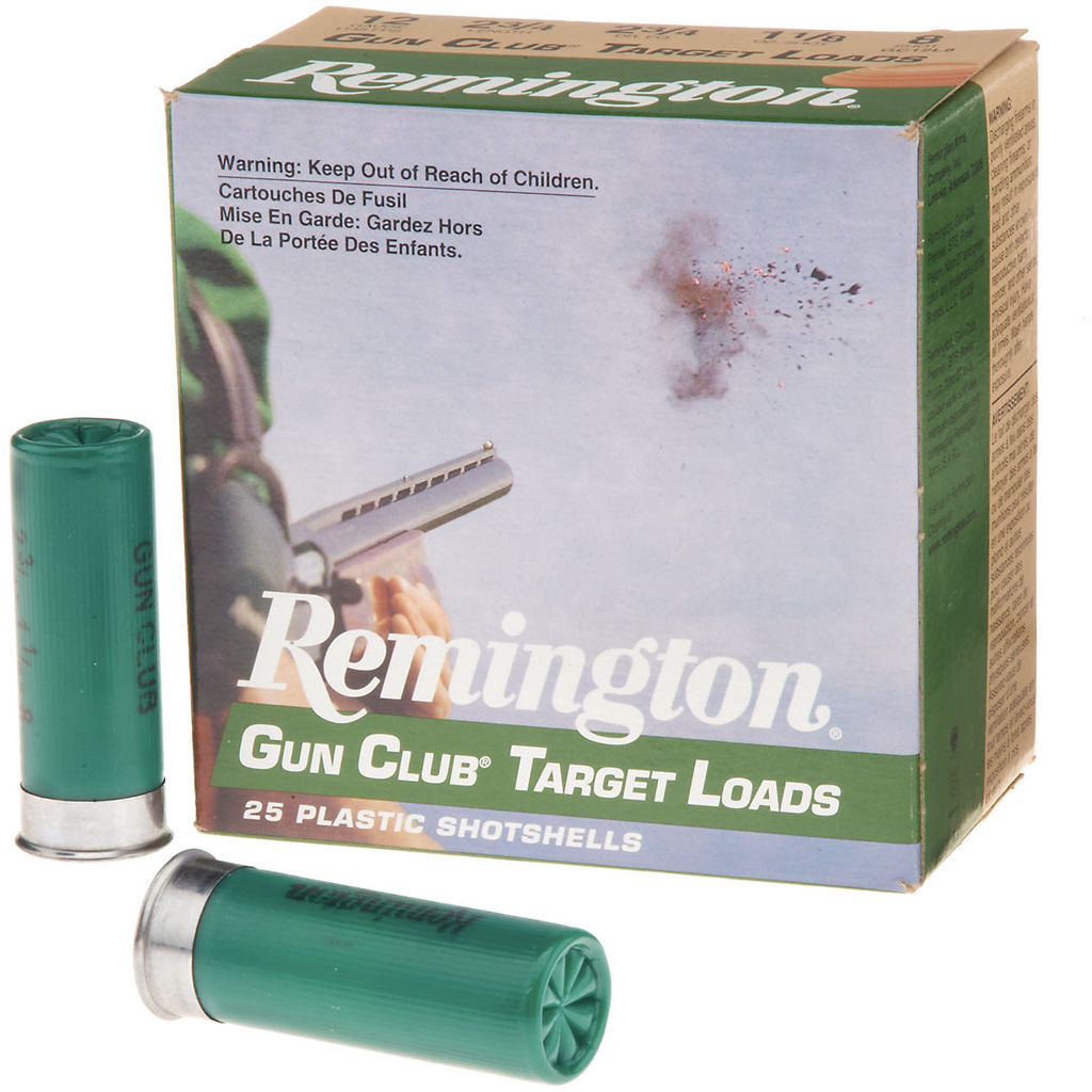 Gun Club Target Light Recoil #8 2-3/4" 12 Gauge Shotgun Ammo - 25 Round ...