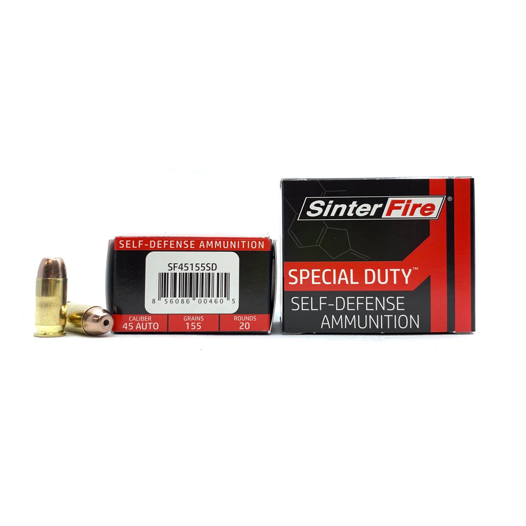 Special Duty Hollow Point 155 gr 45 ACP Handgun Ammo - 20 Round Box ...