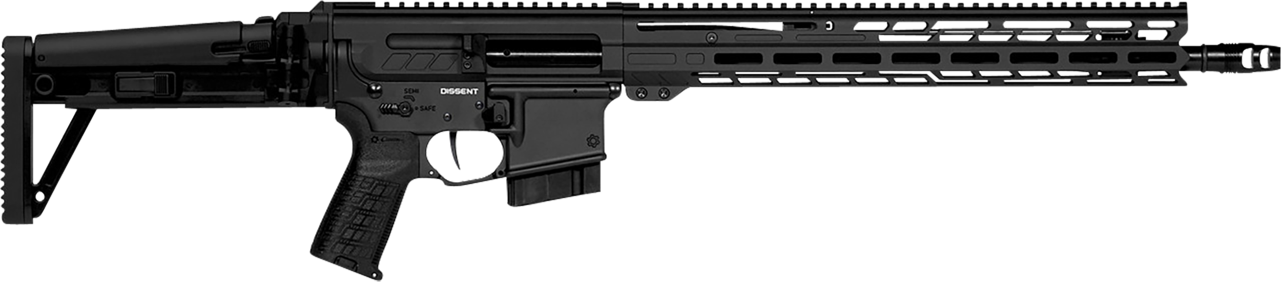 Dissent MK4 16.10" 10 Round 6mm ARC Semi Auto Rifle - Black | The Real Grit