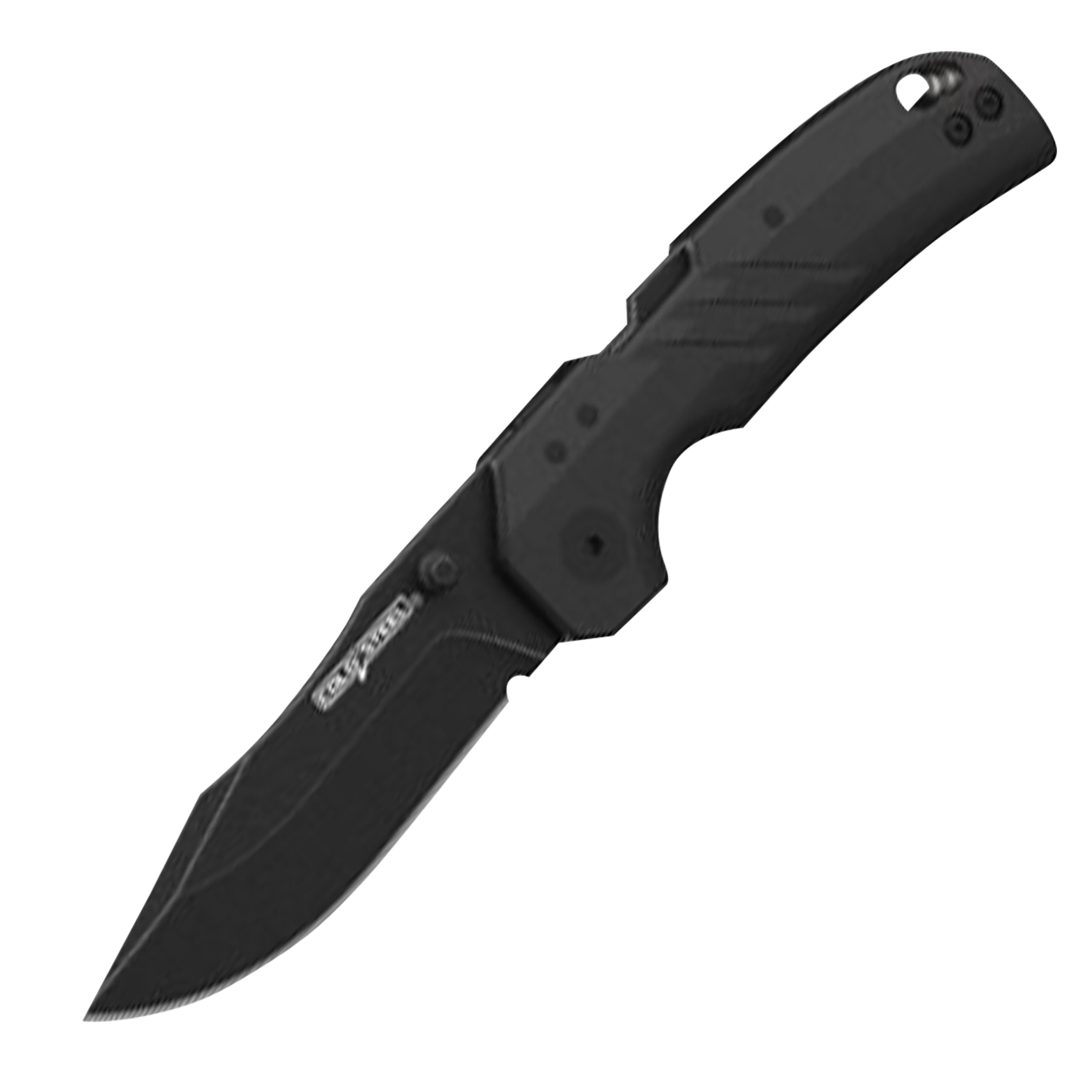 Engage 3" Folding Clip Point Plain Knife - Black | The Real Grit