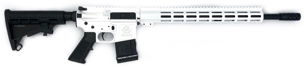AR15 18" 5 Round 450 Bushmaster Semi Auto Rifle - White | The Real Grit