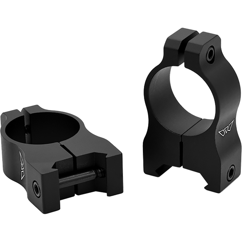 Vapor Aluminum 1" High Vertical-Split Scope Rings - Matte Black | The ...