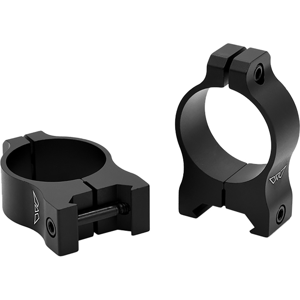 Vapor Aluminum 30mm Medium Vertical-Split Scope Rings - Matte Black ...