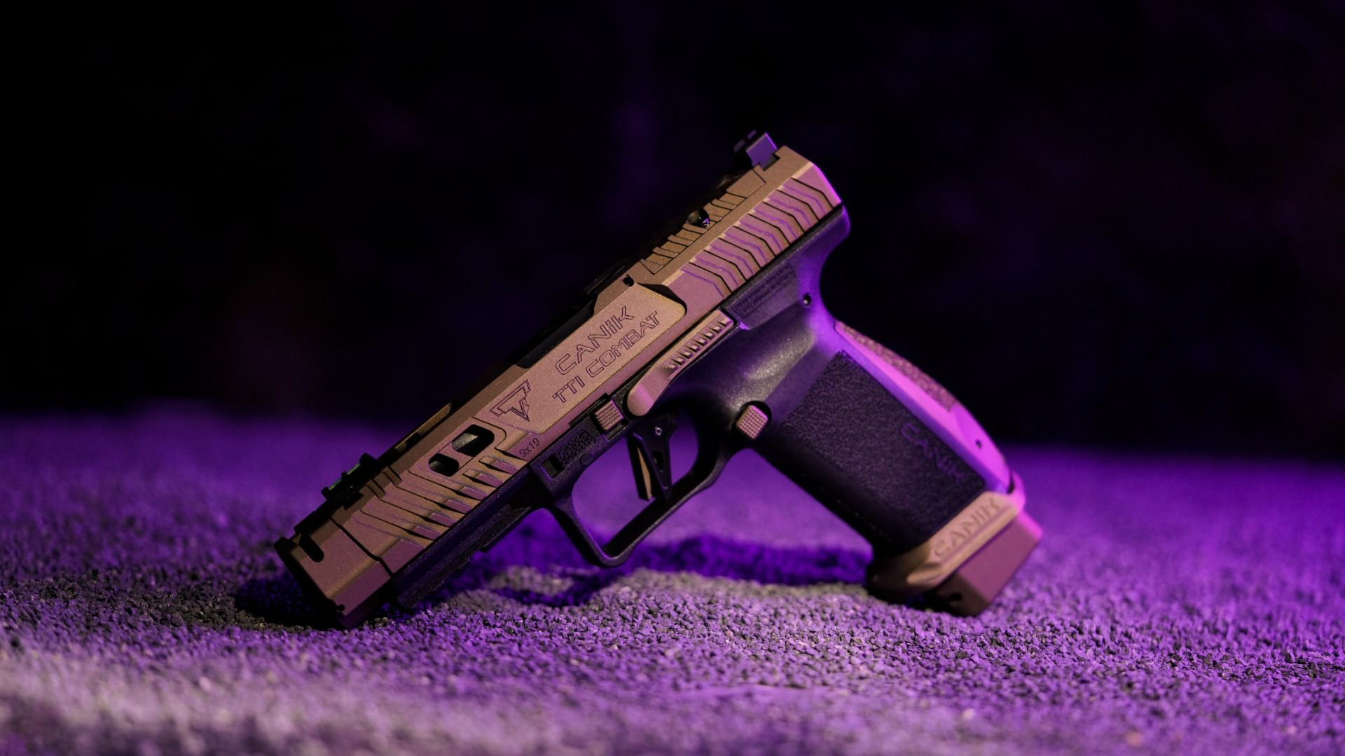 TTI Combat 4.6" 18 Round 9mm Pistol with Red Dot - Burnt Bronze | The ...