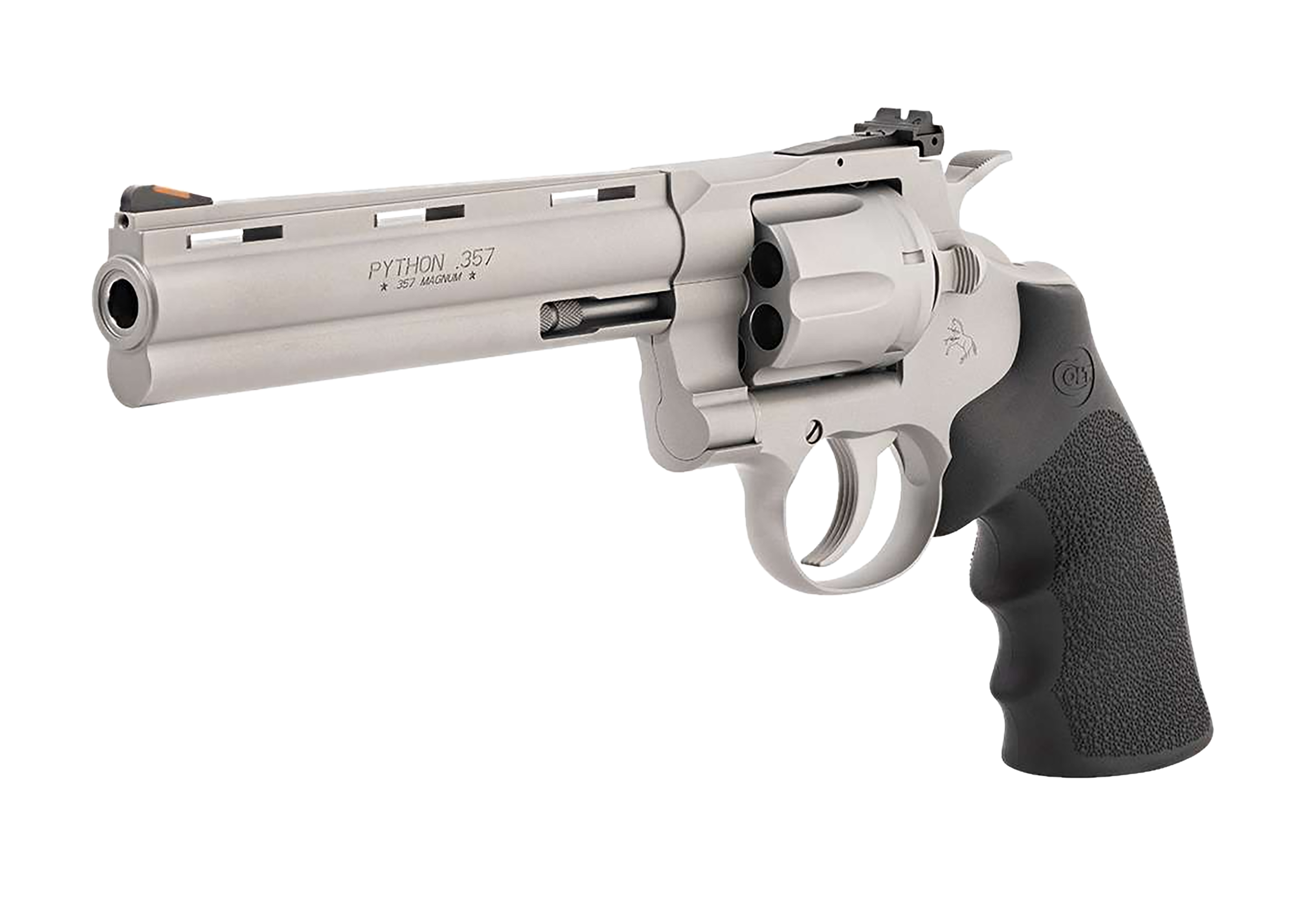 Python 6" 6 Round 357 Magnum Revolver - Stainless | The Real Grit