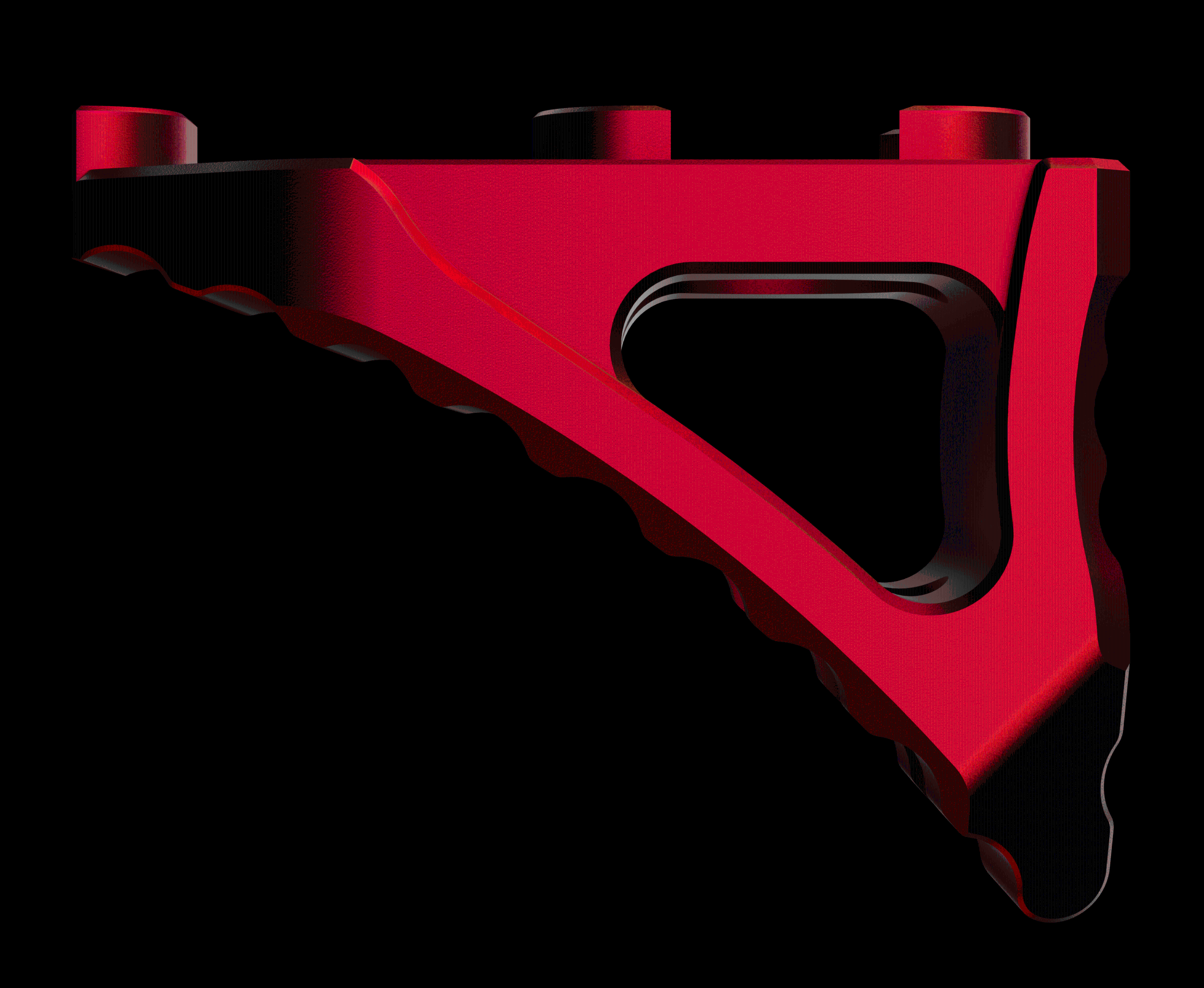 Micro M LOK Mount Handstop - Rise Red | The Real Grit