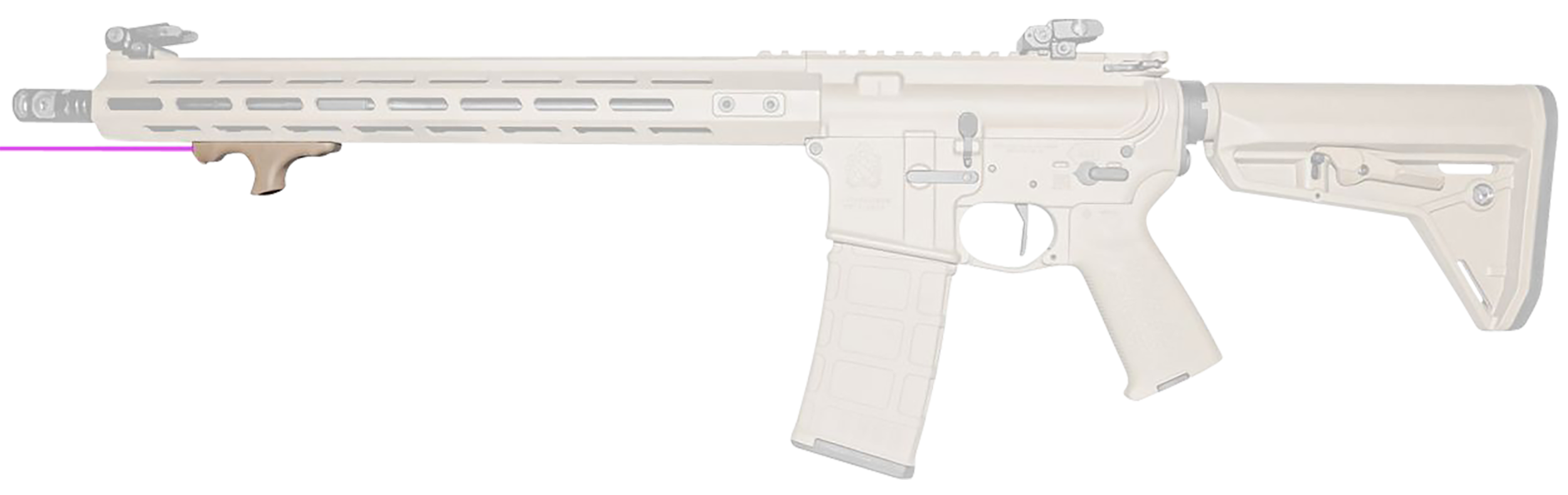 HS1 M LOK Mount Handstop with Laser for AR-Platform - Flat Dark Earth ...