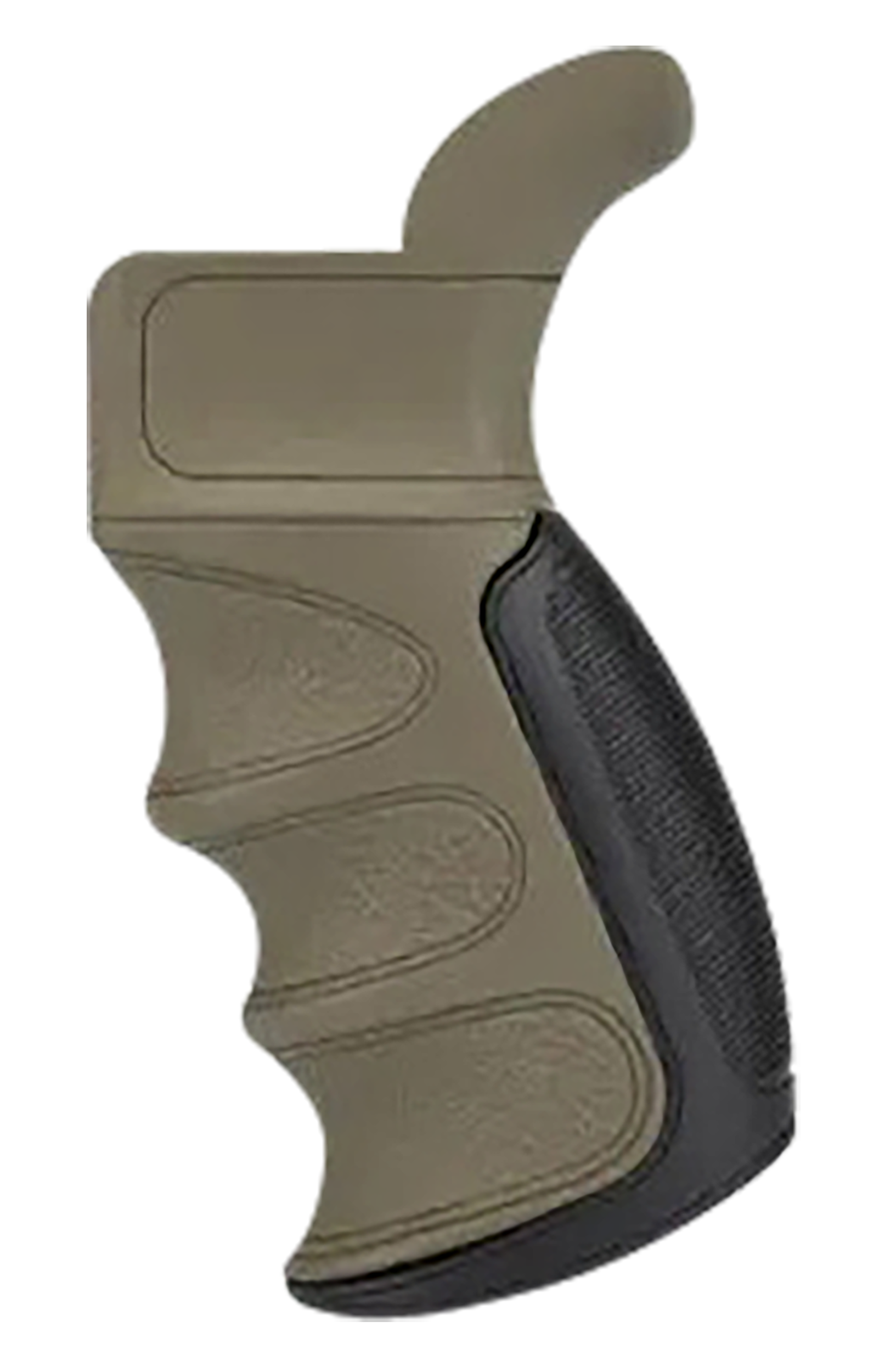 X1 Textured Gun Grip with Finger Grooves for AR Platform - Flat Dark ...